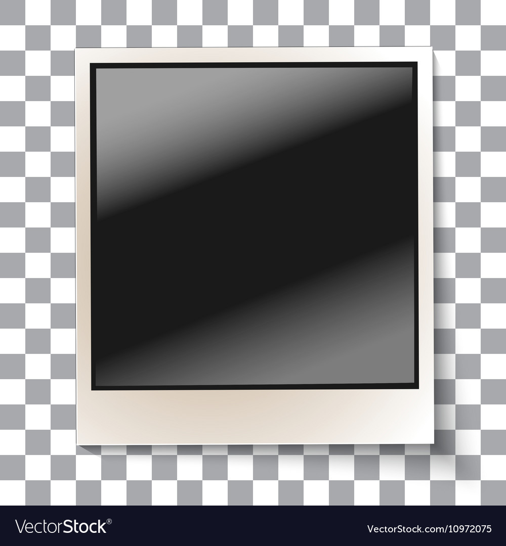 Old empty realistic photo frame Royalty Free Vector Image Old empty realistic photo frame Royalty Free Vector Image