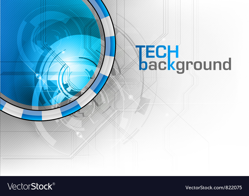 Tech background wave Royalty Free Vector Image