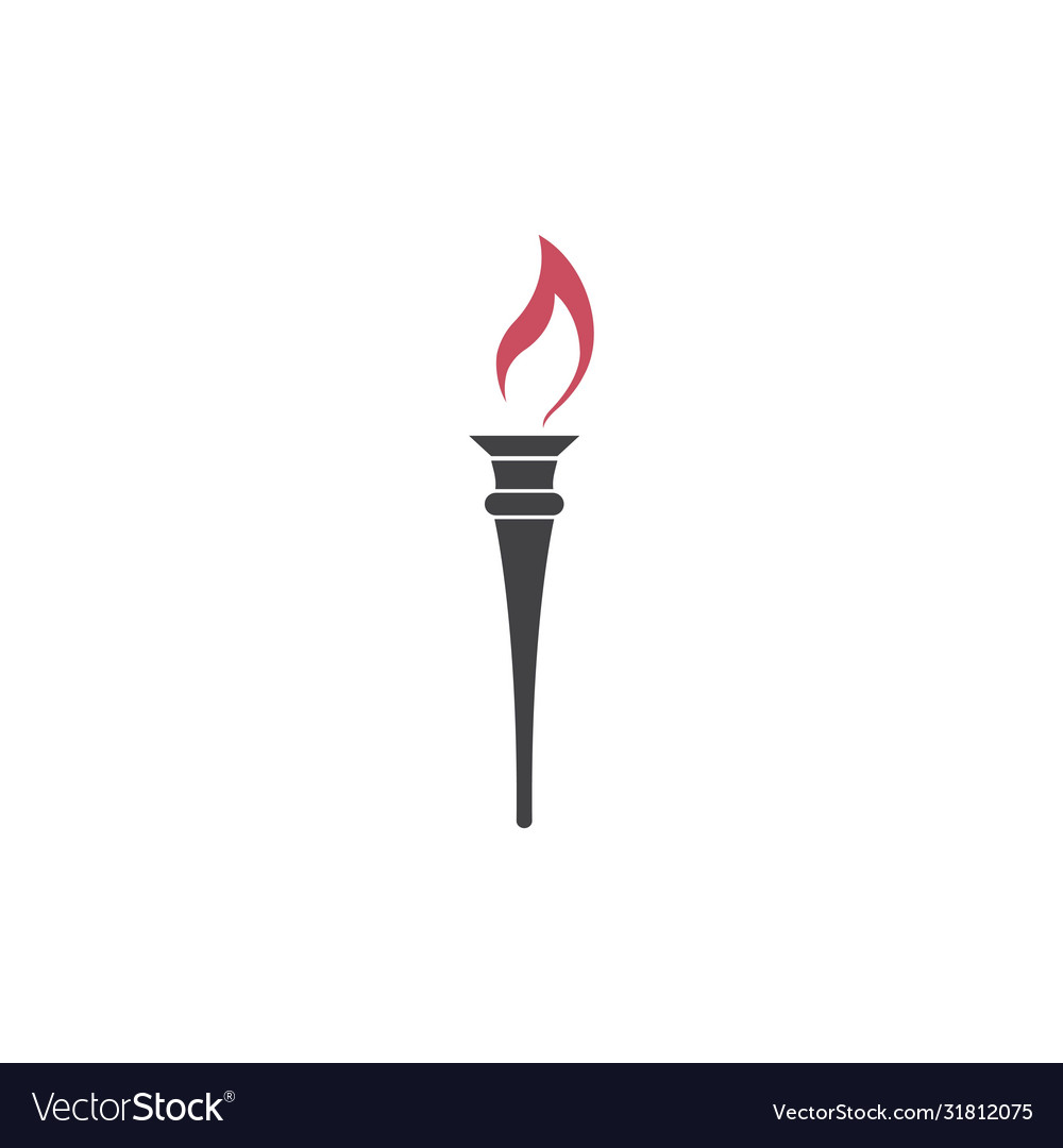 Torch icon design Royalty Free Vector Image - VectorStock