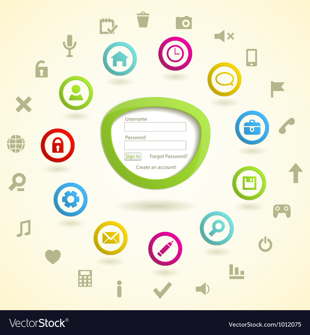 Web design elements Royalty Free Vector Image - VectorStock