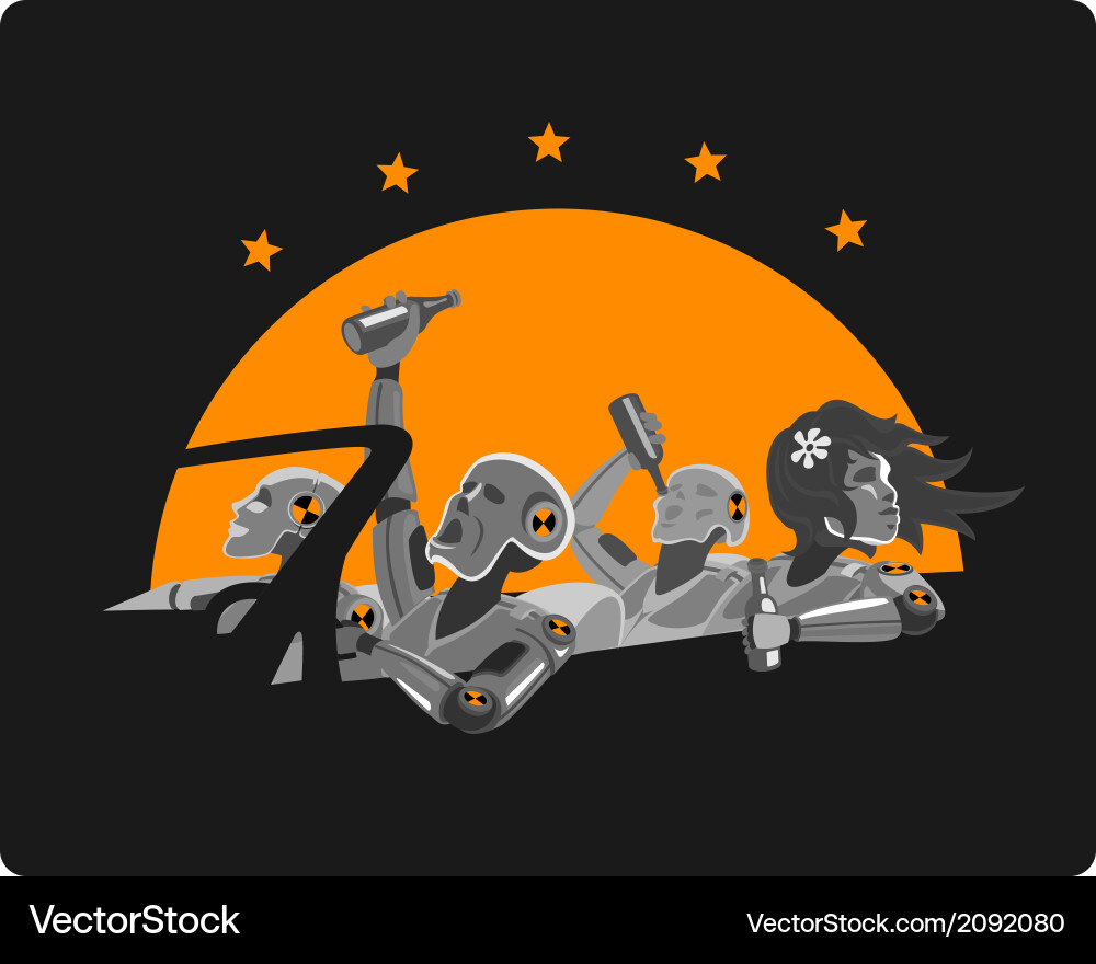 End of the party Royalty Free Vector Image - VectorStock