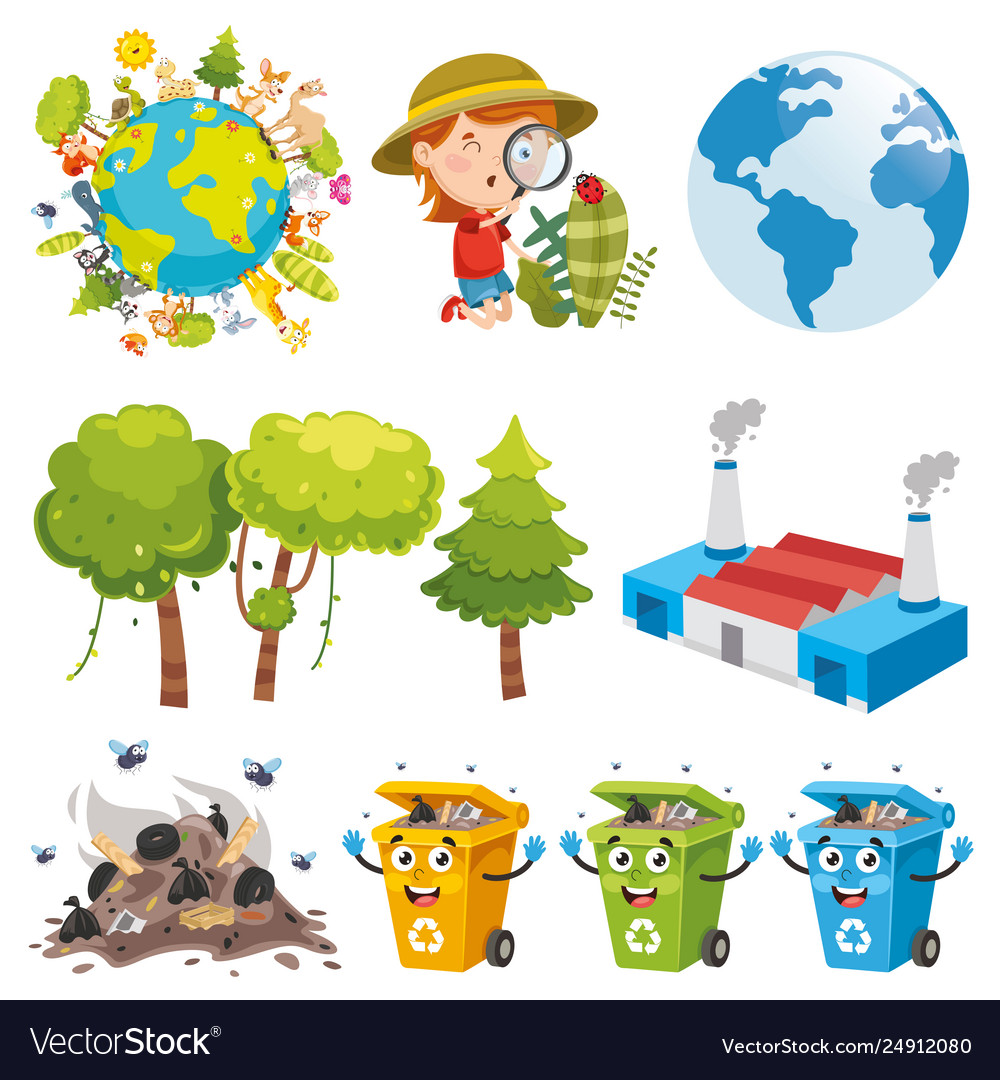 Environment elements Royalty Free Vector Image