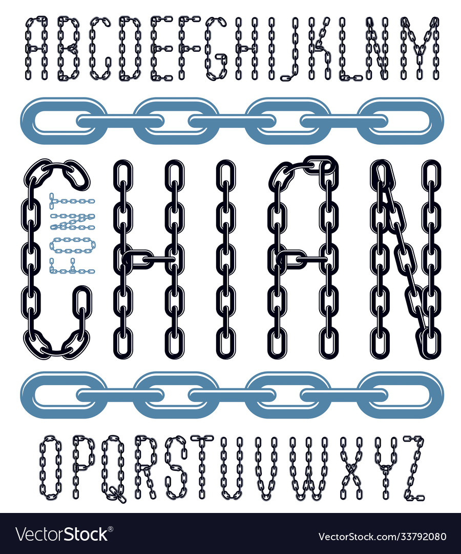 Font trendy typescript can be used in poster Vector Image