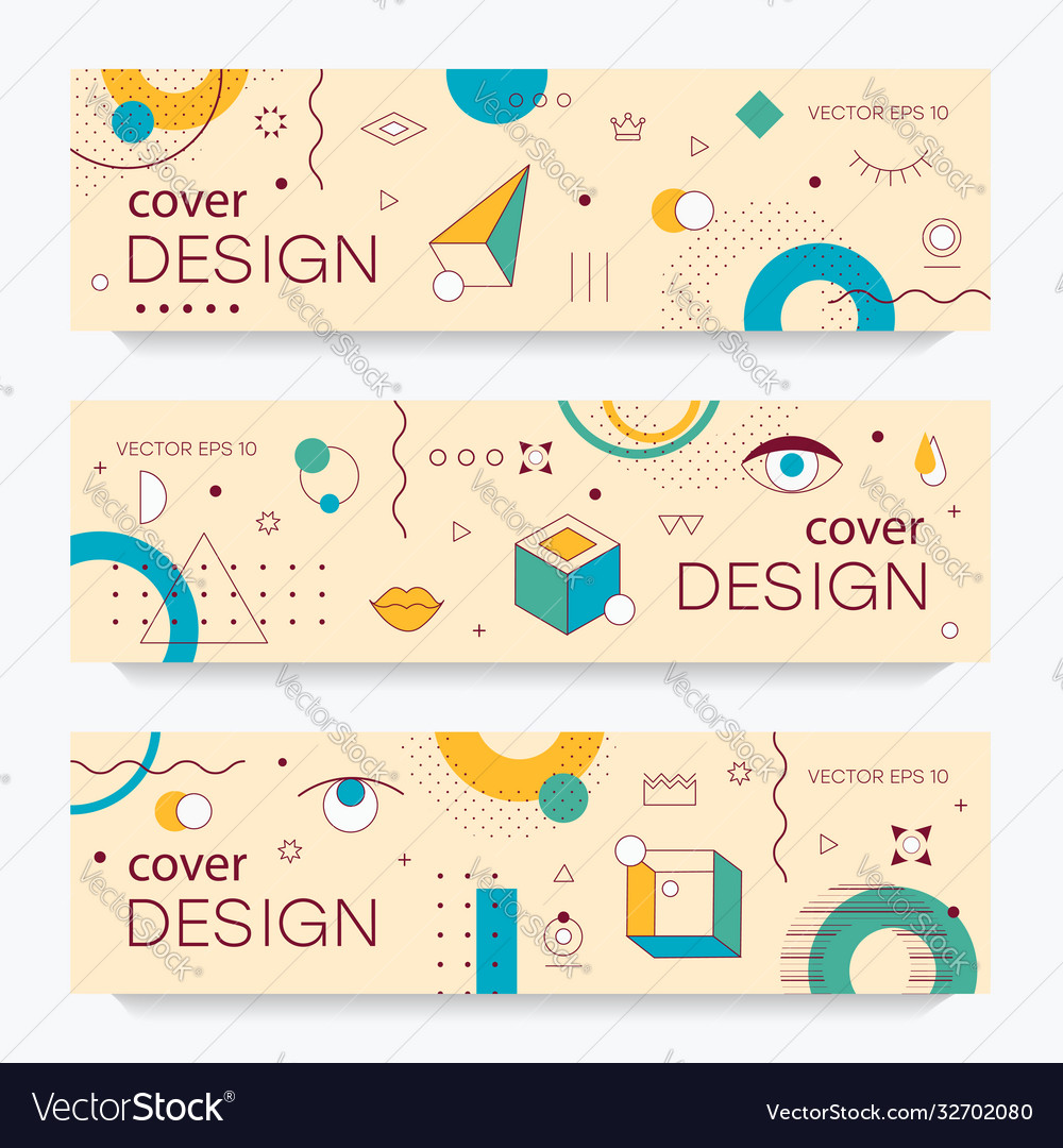 Memphis design elements retro funky graphic 90s Vector Image Memphis design elements retro funky graphic 90s Vector Image