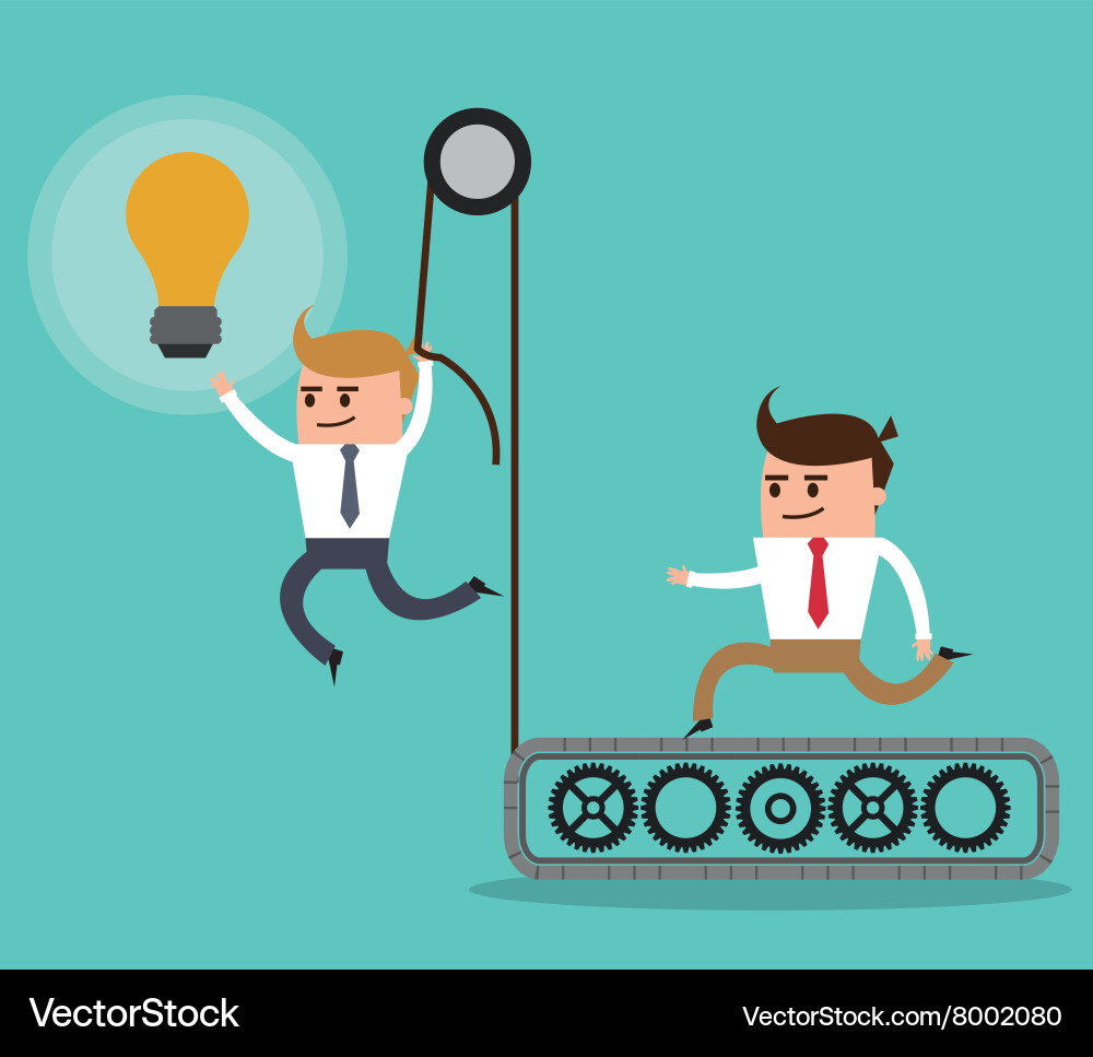 Project and strategy design businessman cartoon Vector Image