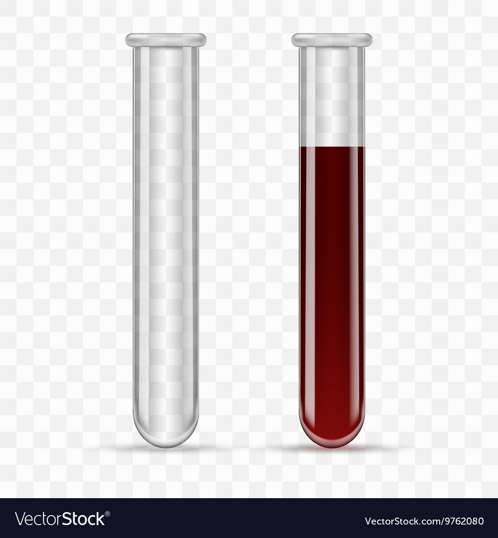 Test tubes filled with blood Royalty Free Vector Image Test tubes filled with blood Royalty Free Vector Image