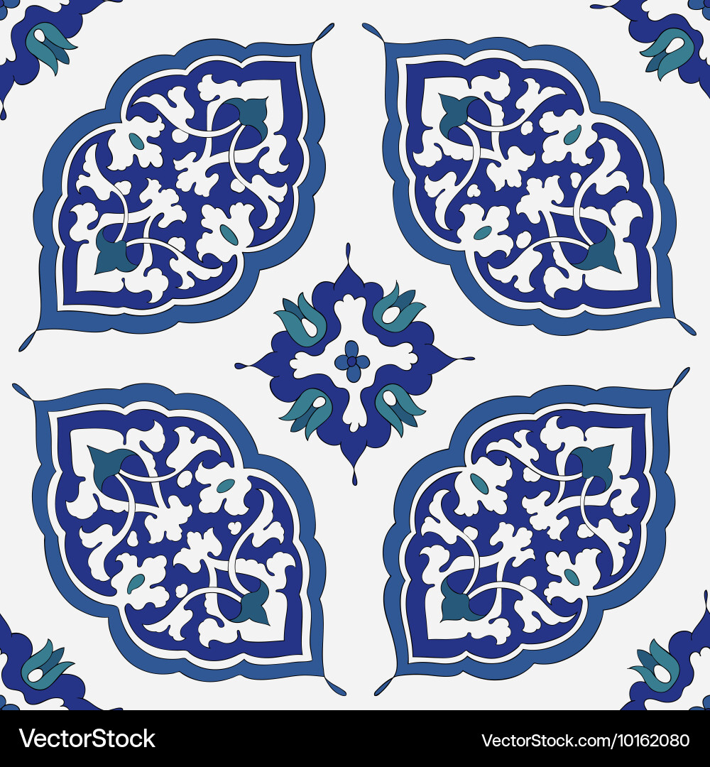 Traditional arabic ornament seamless Royalty Free Vector