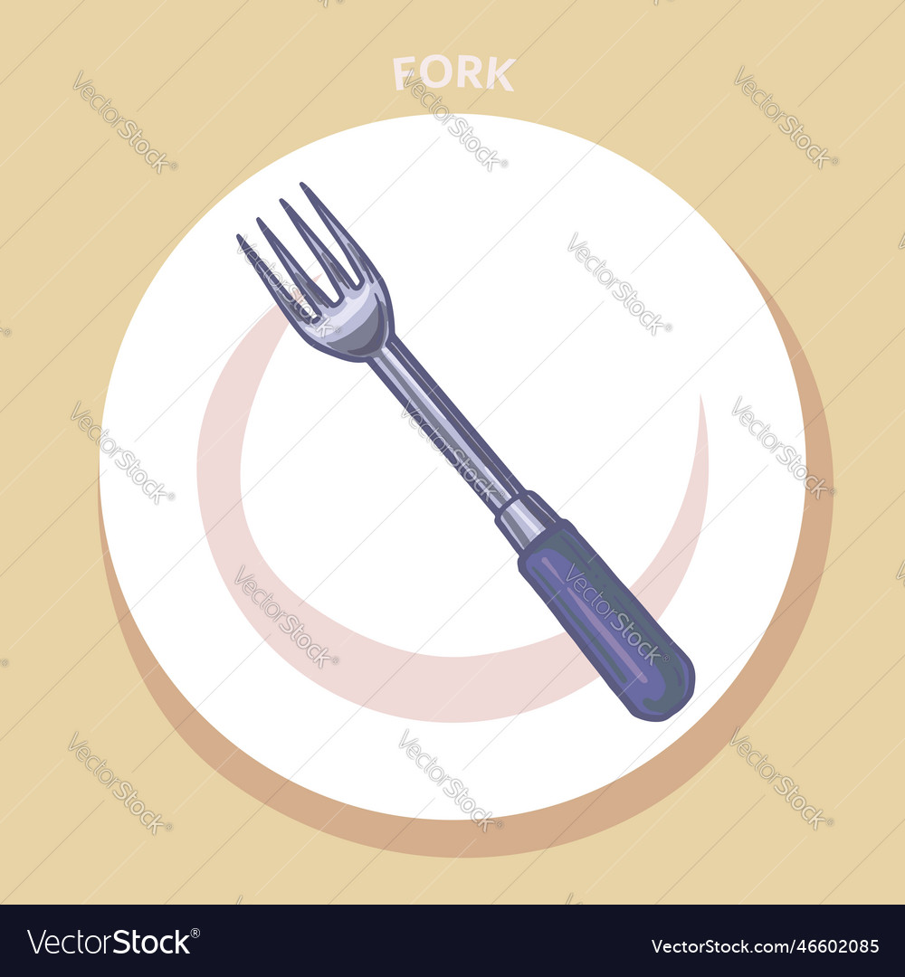 Fork Royalty Free Vector Image - VectorStock