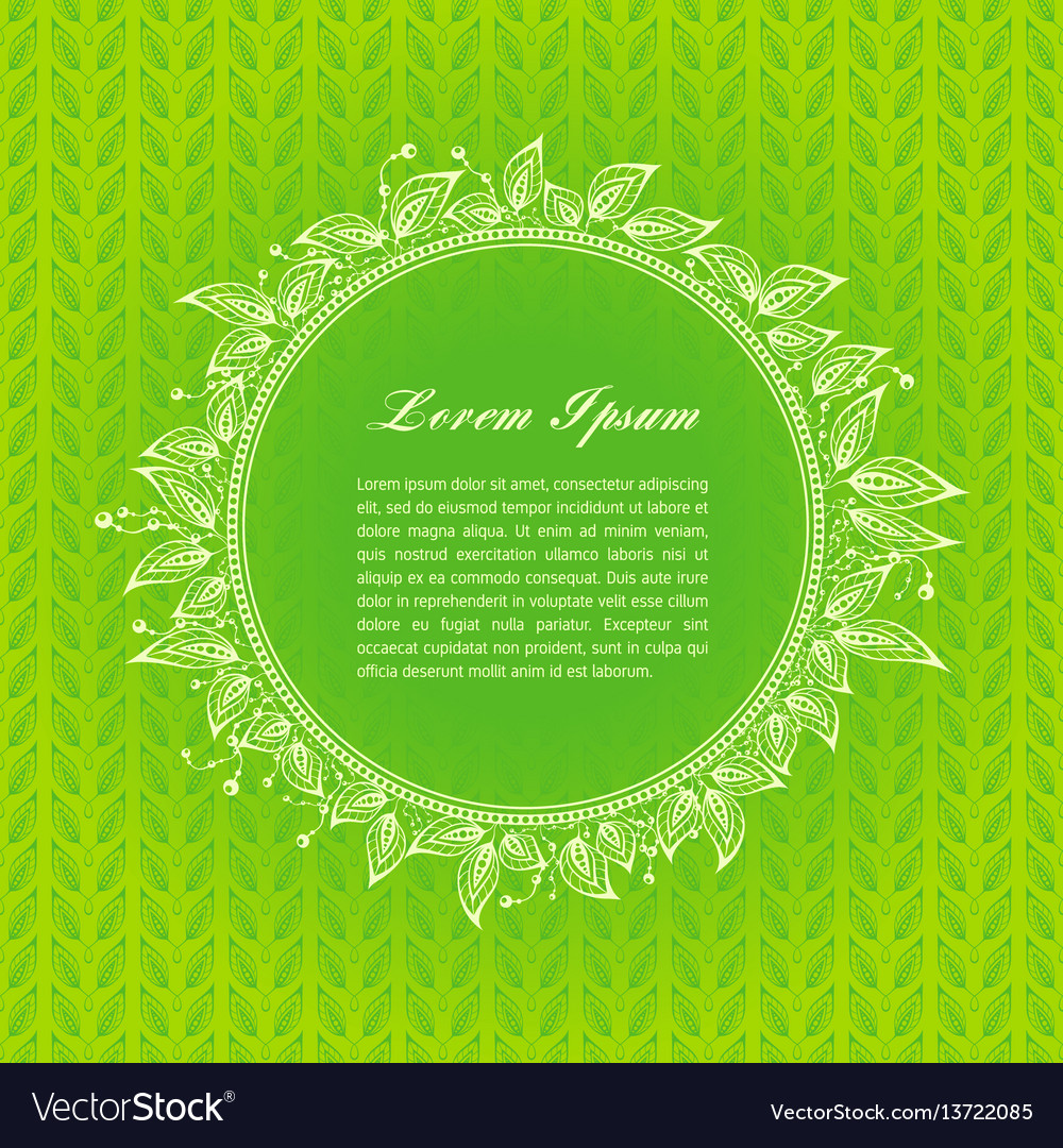 Green calligraphic elements Royalty Free Vector Image