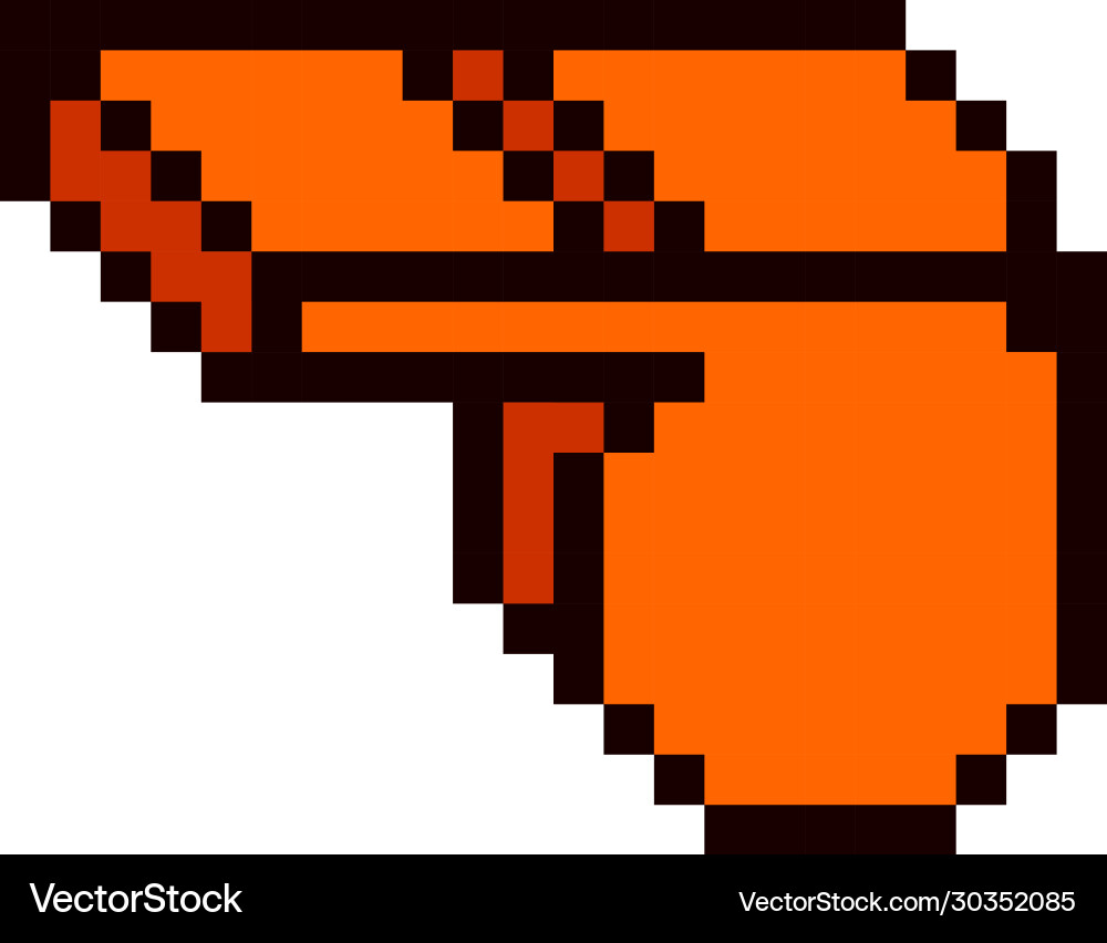 Pixel art whistle sport referee cartoon Royalty Free Vector