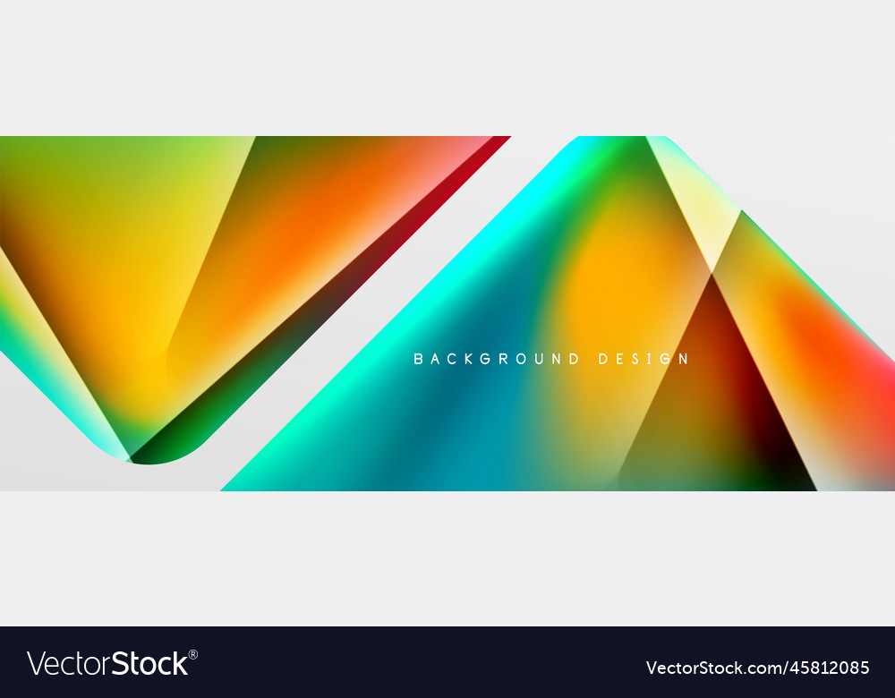 Triangle Fluid Color Gradient Abstract Background Vector Image