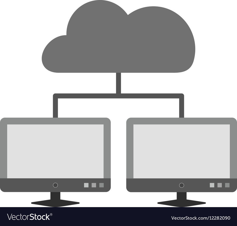 Cloud connectivity Royalty Free Vector Image - VectorStock