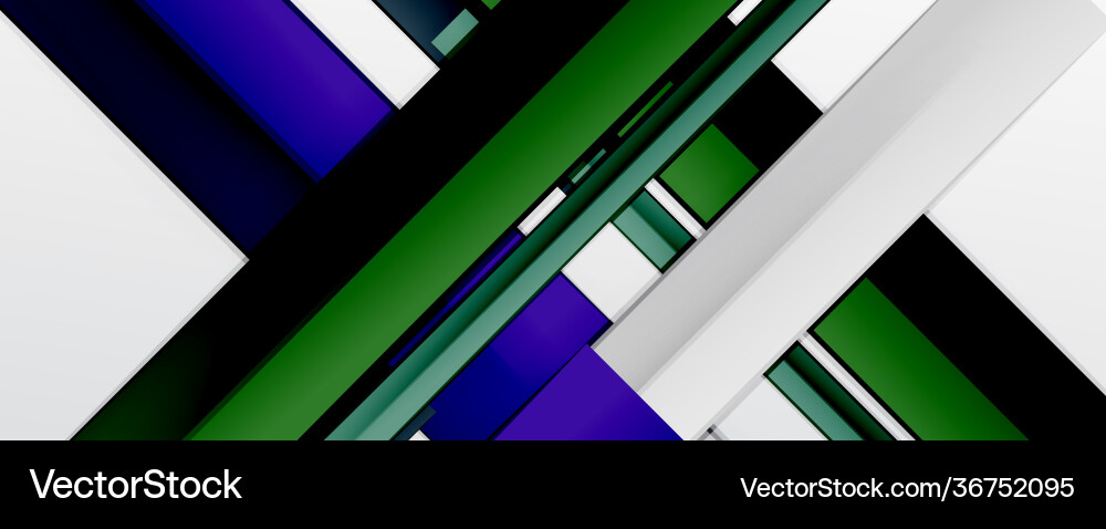 Color abstract lines trendy geometric background Vector Image