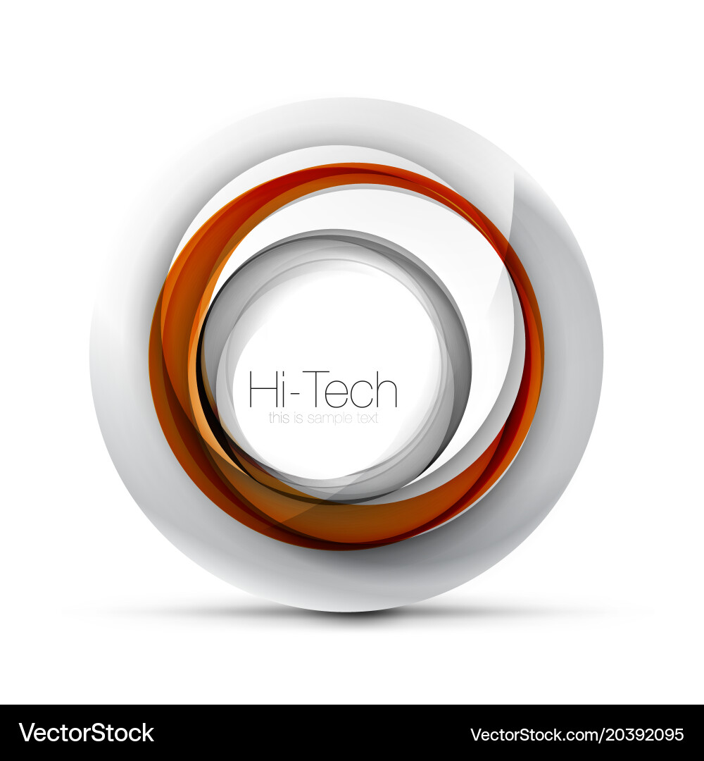 Digital techno sphere web banner button or icon Vector Image