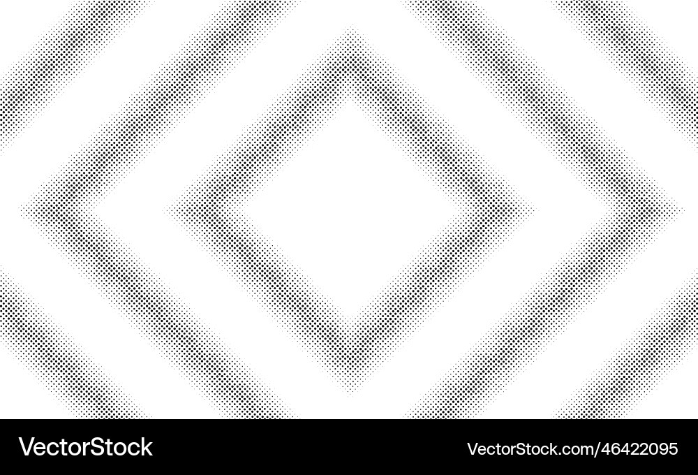Halftone square border pattern background dots Vector Image