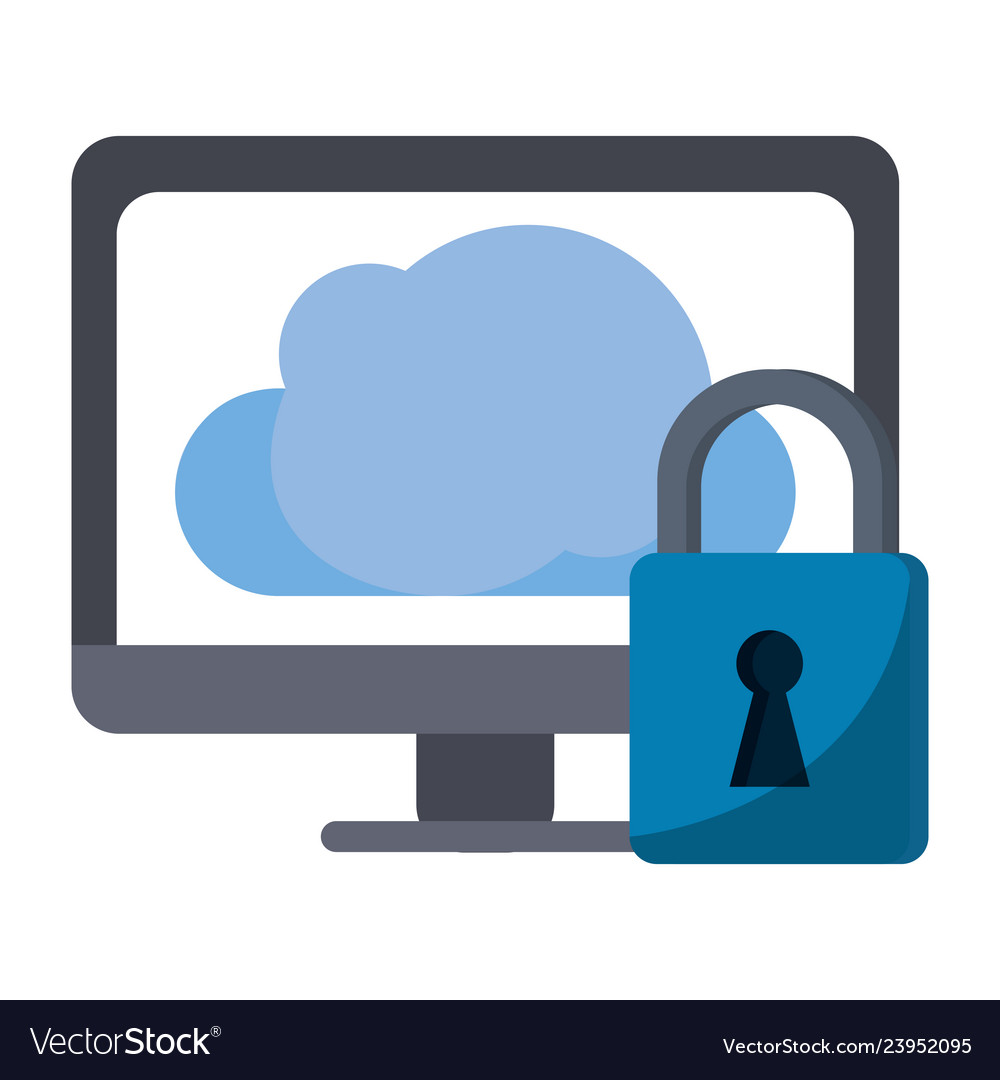 Security system technology Royalty Free Vector Image