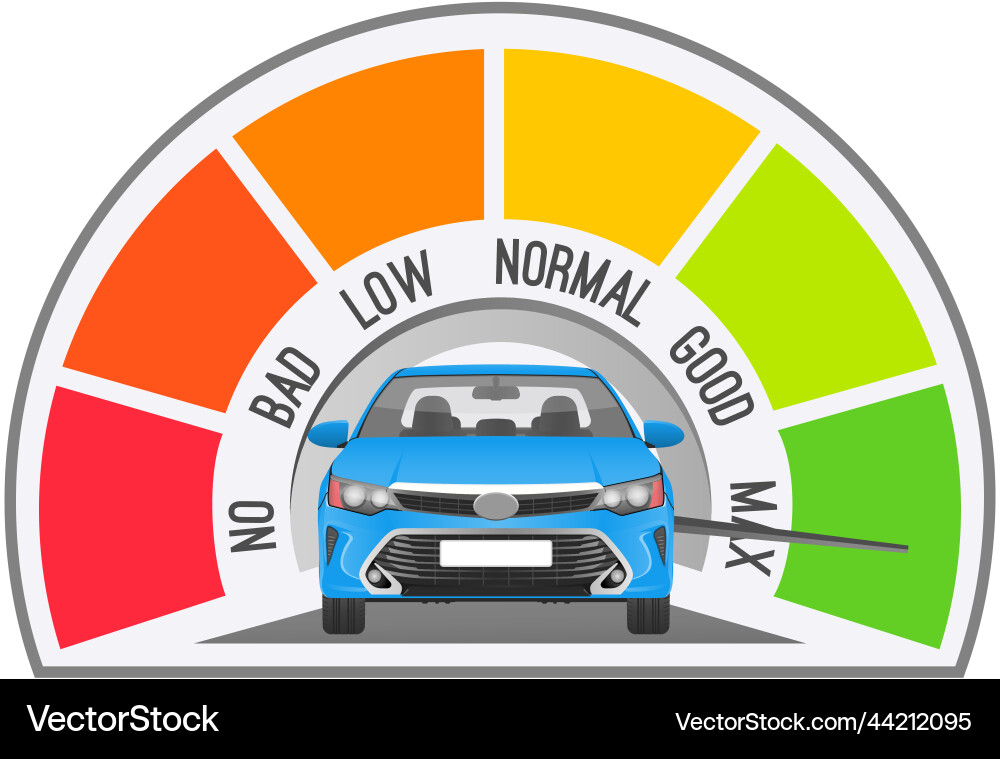 Speedometer and sport car speed control Royalty Free Vector