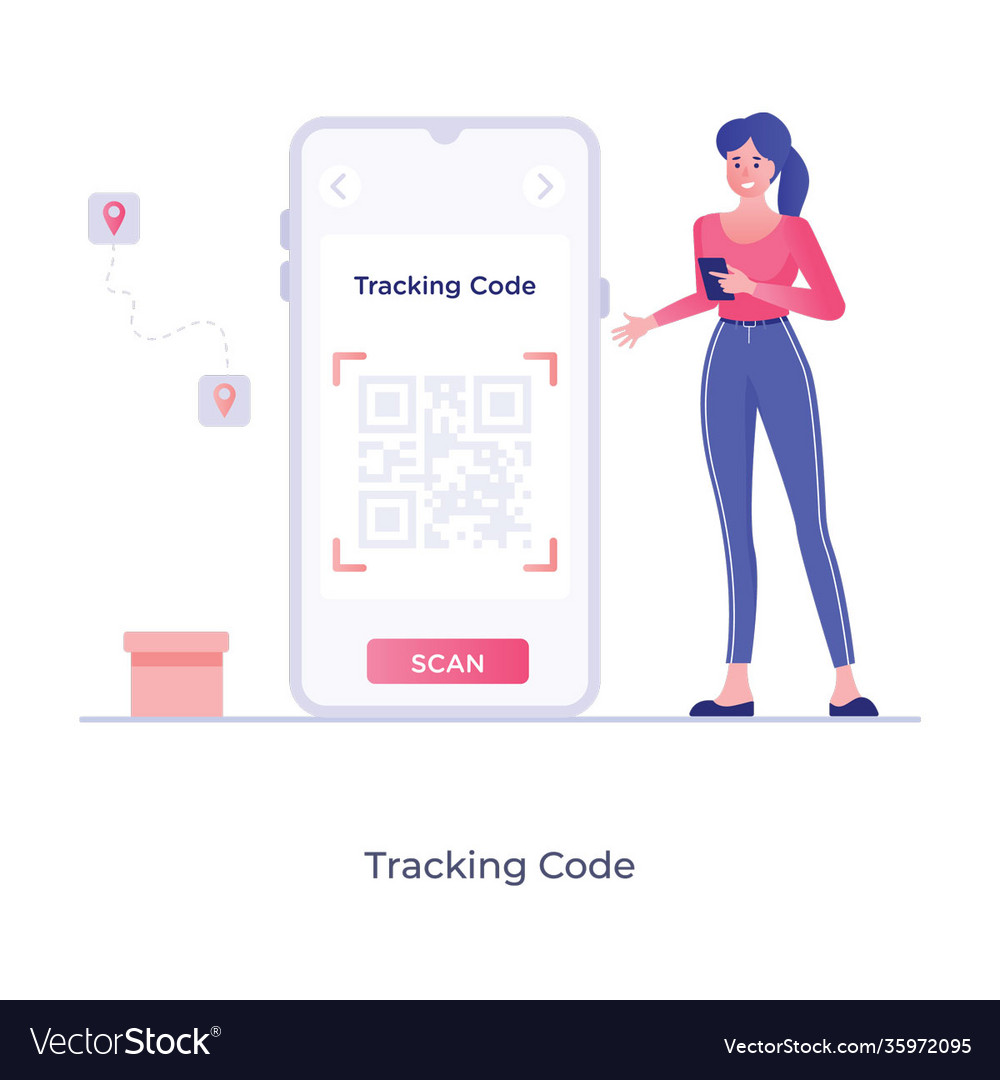 Tracking code Royalty Free Vector Image - VectorStock