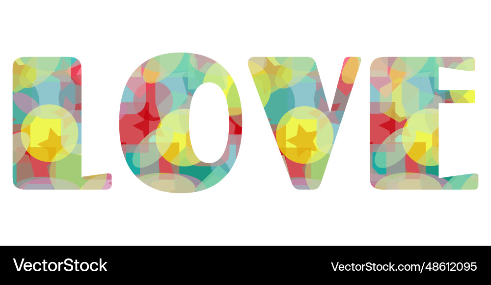 Transparent abstract love isolated symbol Vector Image