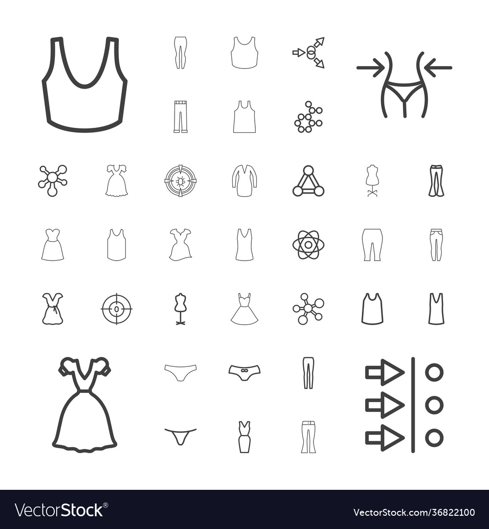 37 model icons Royalty Free Vector Image - VectorStock