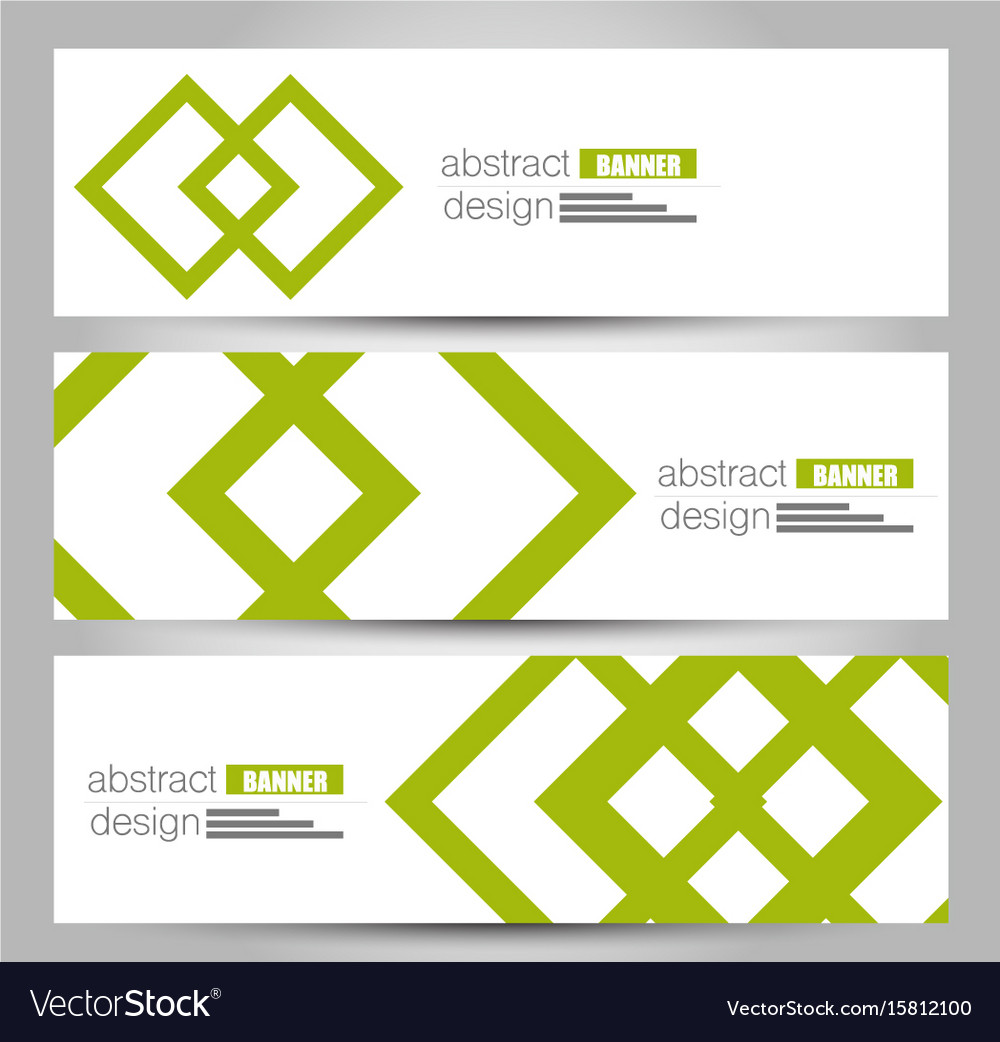 Banner template abstract background Royalty Free Vector