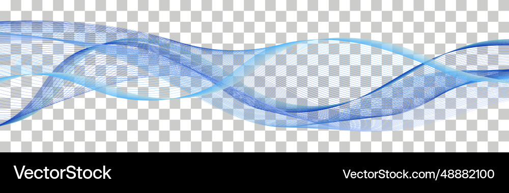 Blue wave swirl swoosh undulate sound Royalty Free Vector