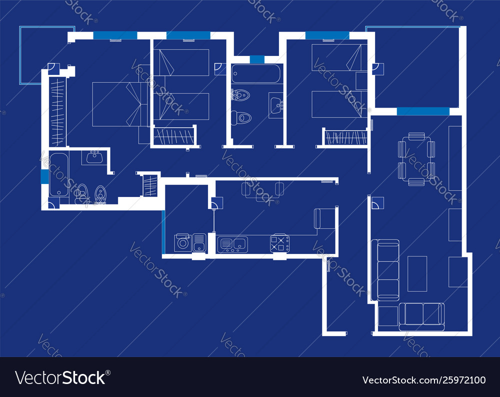 Blueprint Royalty Free Vector Image - VectorStock