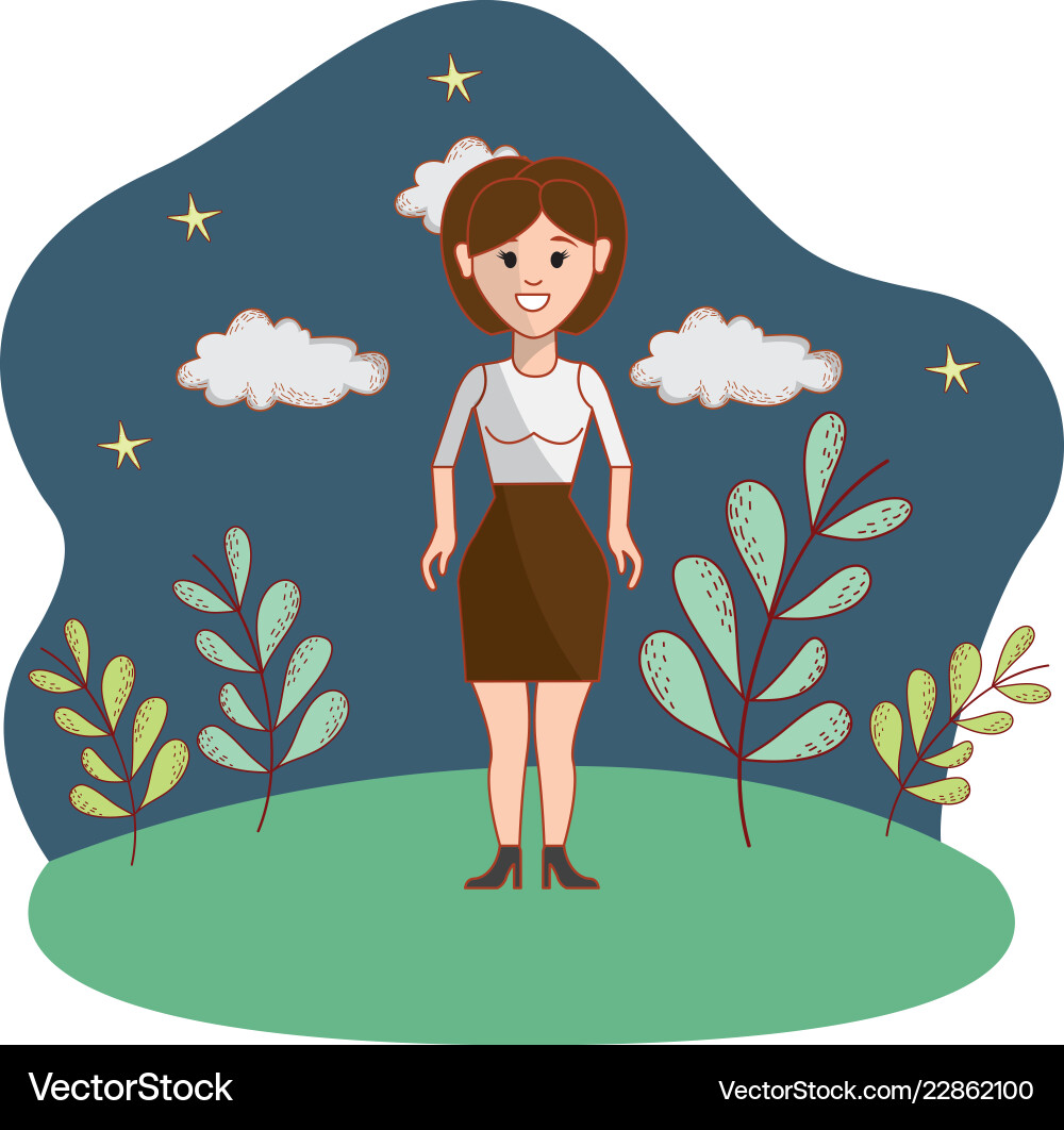 Cartoon woman design Royalty Free Vector Image