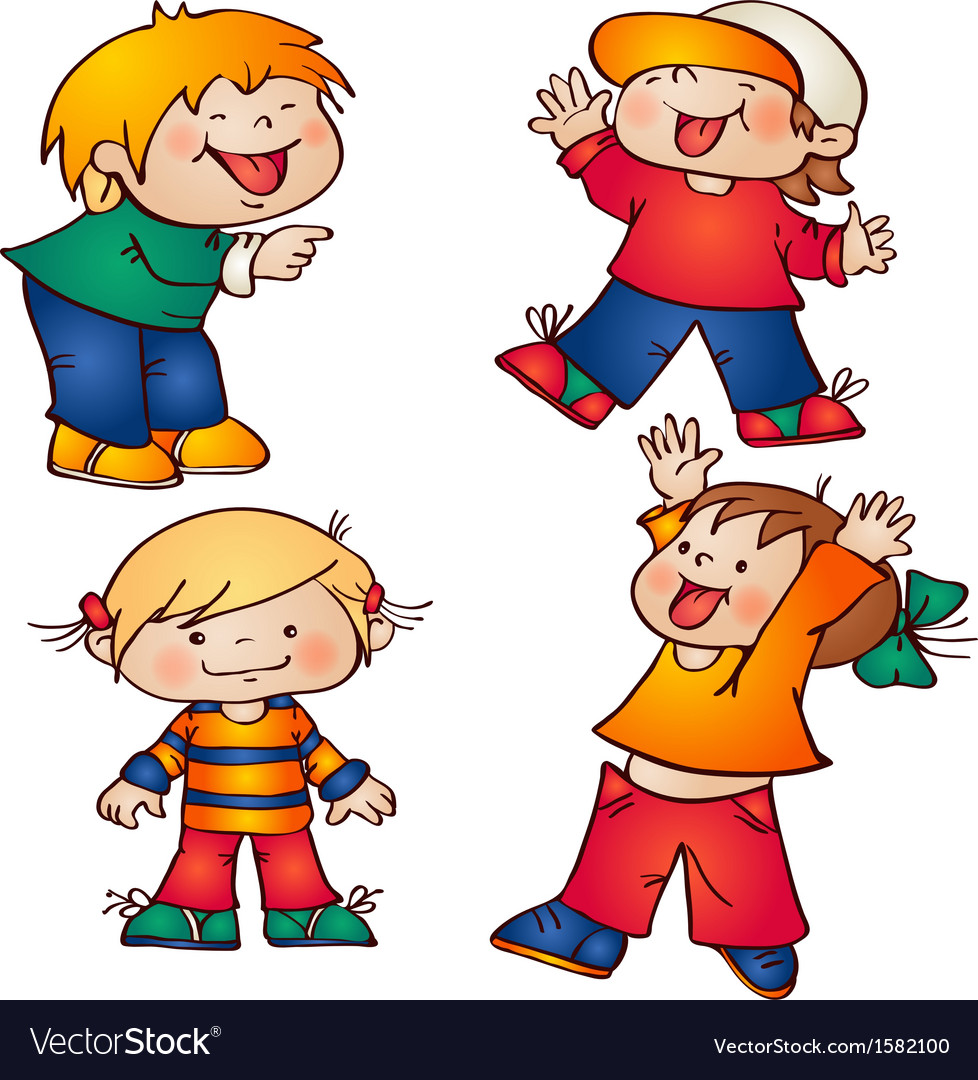Children Royalty Free Vector Image - VectorStock