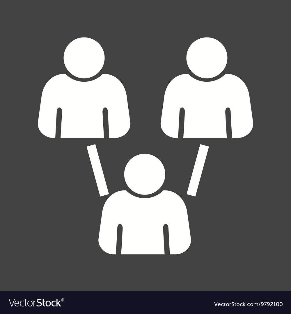 Connected users ii Royalty Free Vector Image - VectorStock