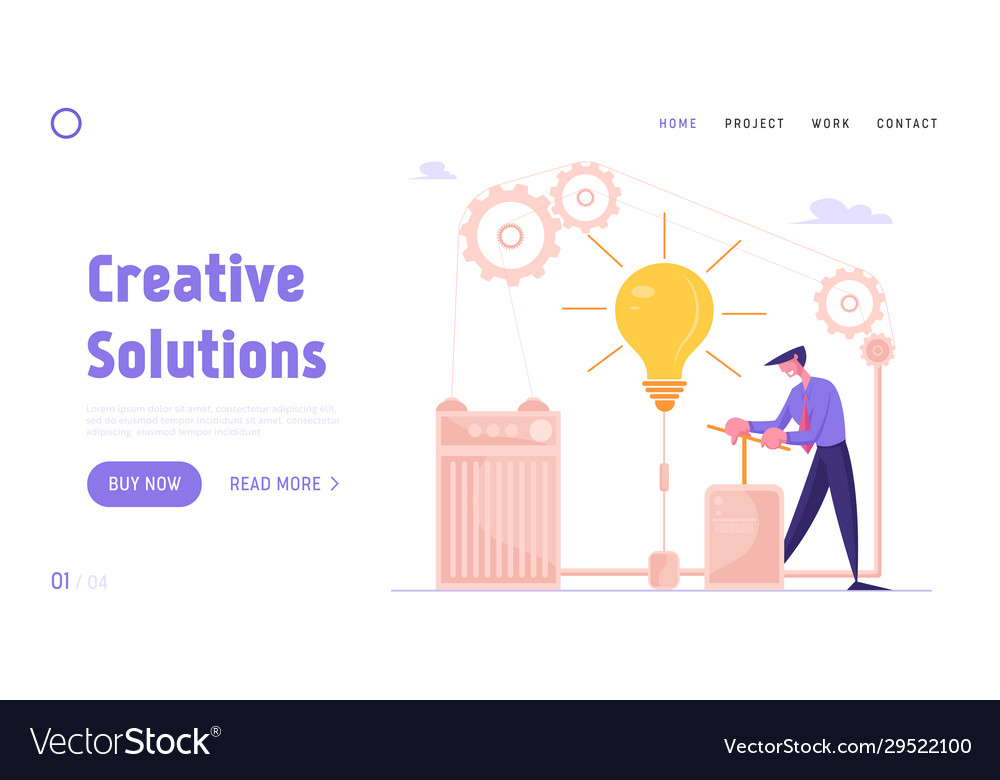 Creative idea brainstorm searching task solution Vector Image