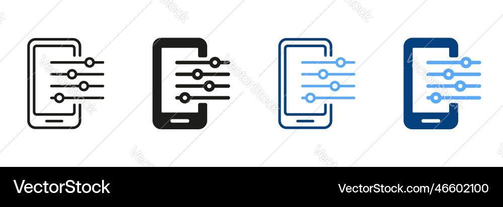 Fix maintenance smartphone repair service symbol Vector Image