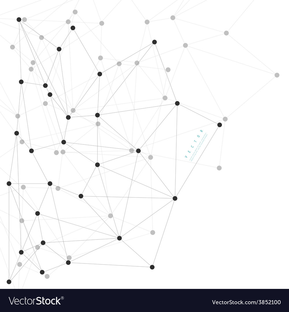 Network background abstract polygon Royalty Free Vector