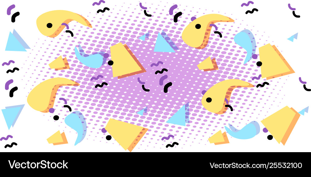 Pink center 80s eighties background graphic Vector Image