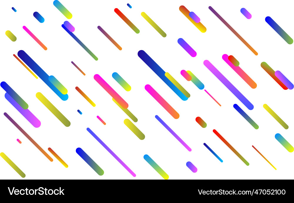 Seamless trendy gradient neon lines Royalty Free Vector