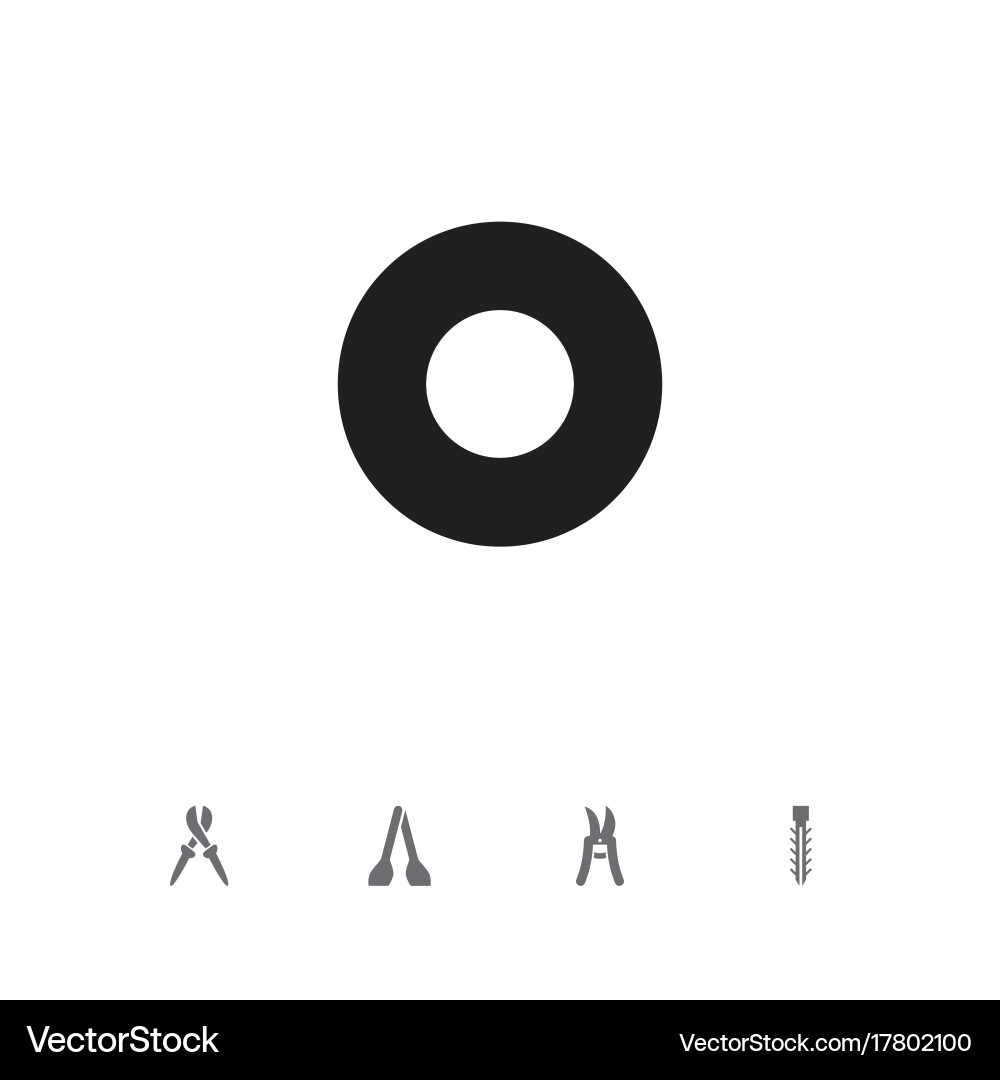 Set of 5 editable equipment icons includes Vector Image