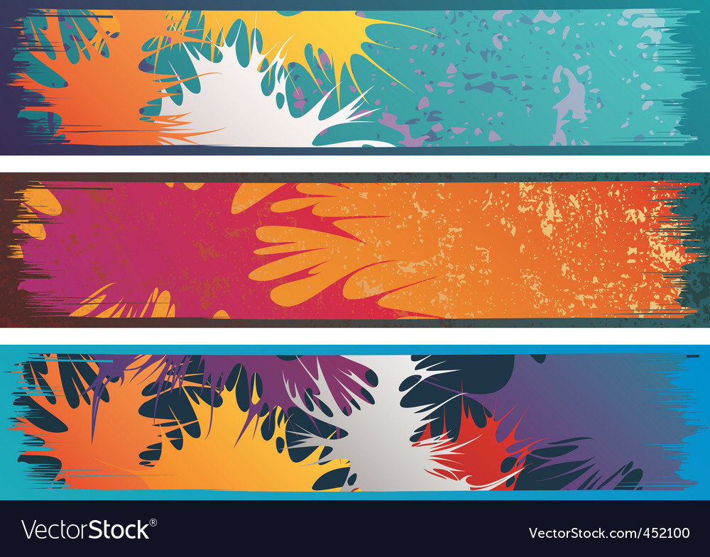 Splash banners Royalty Free Vector Image - VectorStock