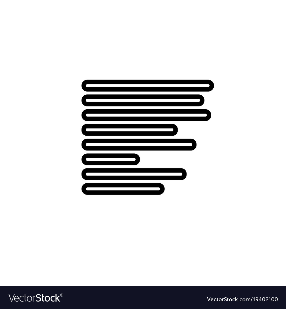 Text lines icon Royalty Free Vector Image - VectorStock