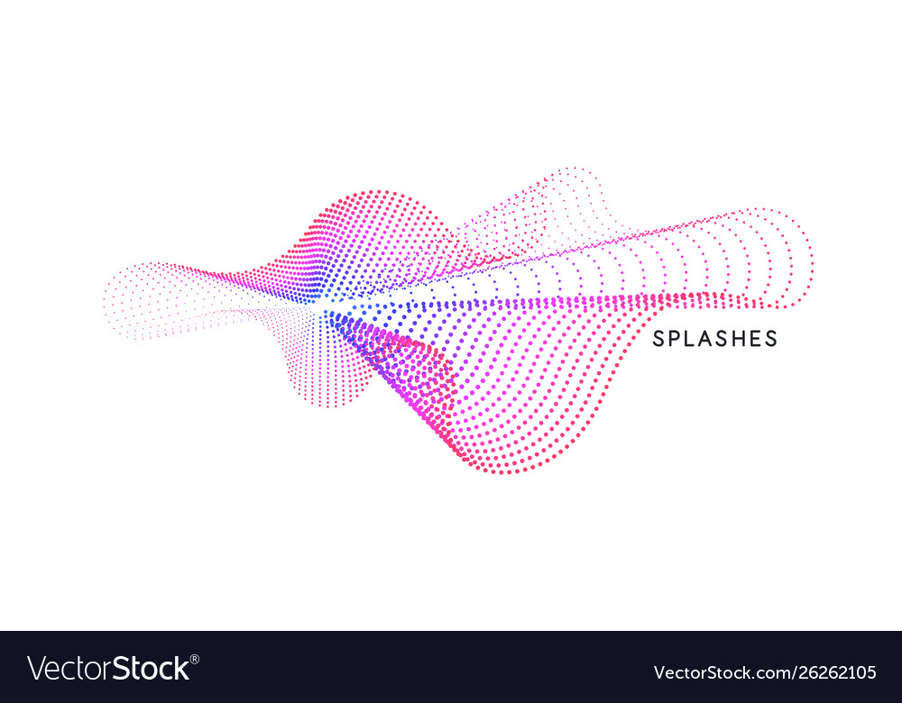 Abstract background with dynamic waves Royalty Free Vector