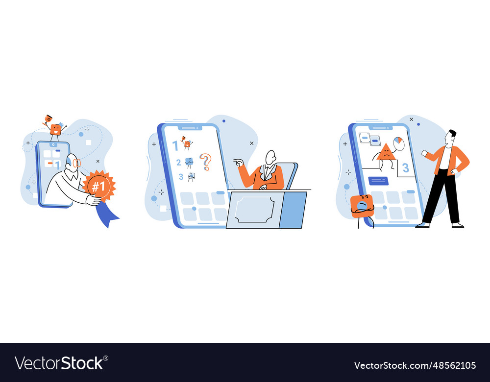 Application Testing Metaphor Royalty Free Vector Image
