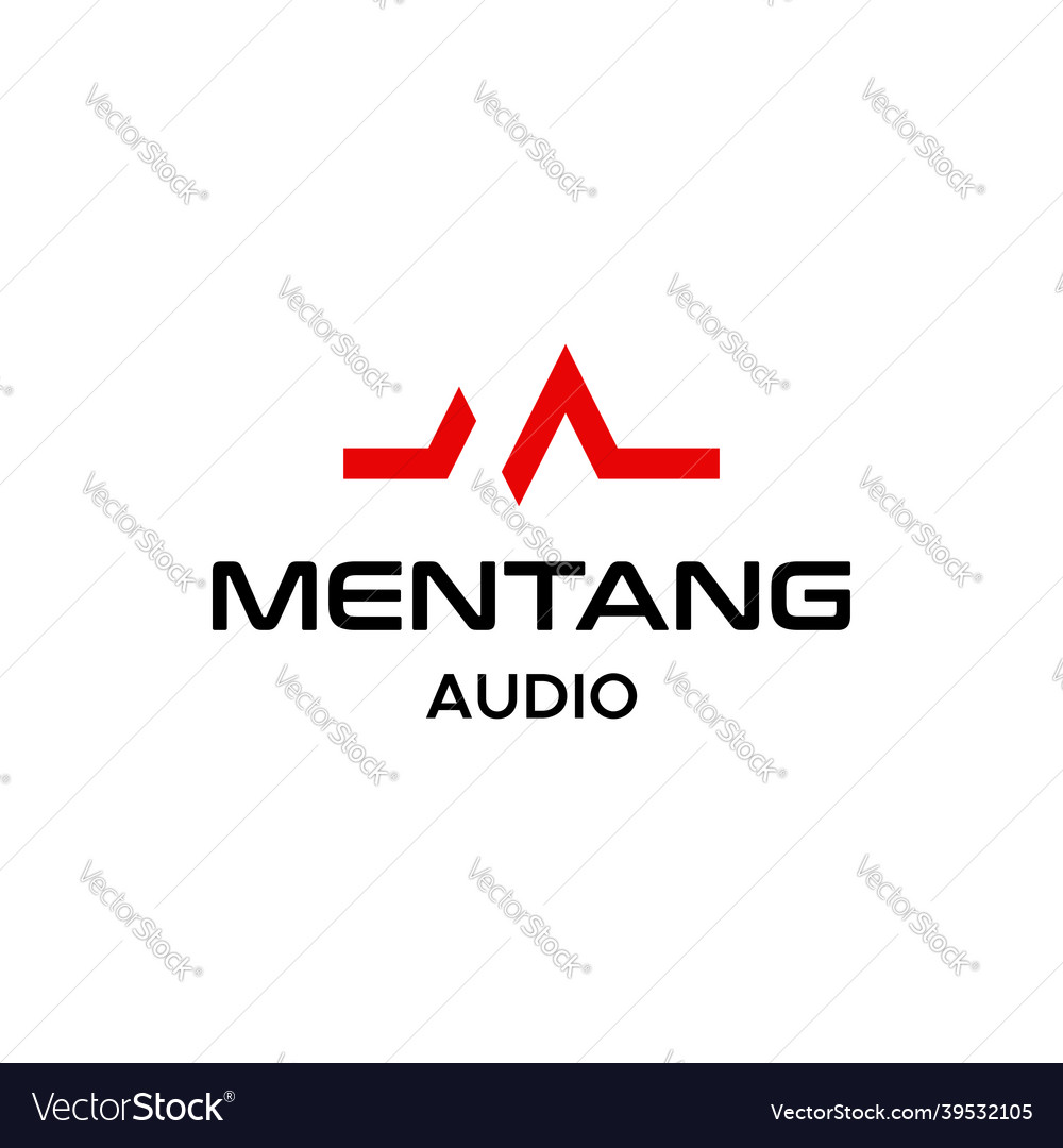 Audio logo Royalty Free Vector Image - VectorStock