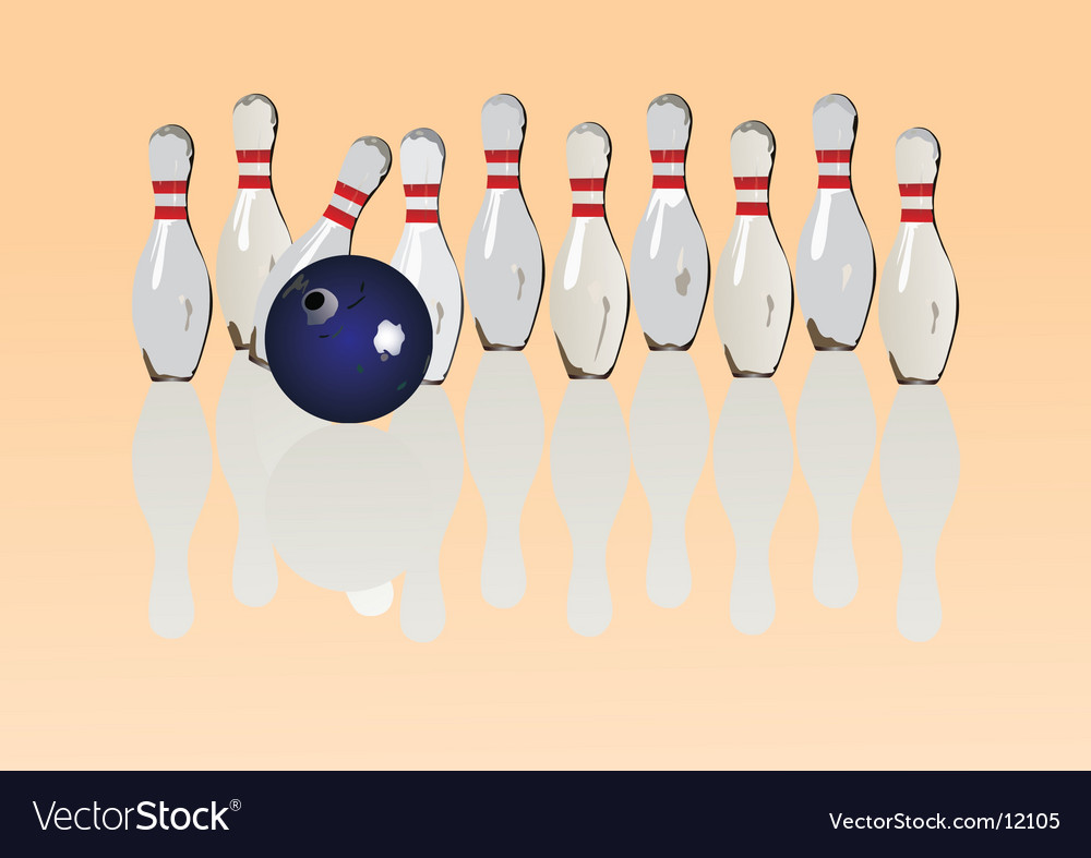 Bowling Royalty Free Vector Image - VectorStock