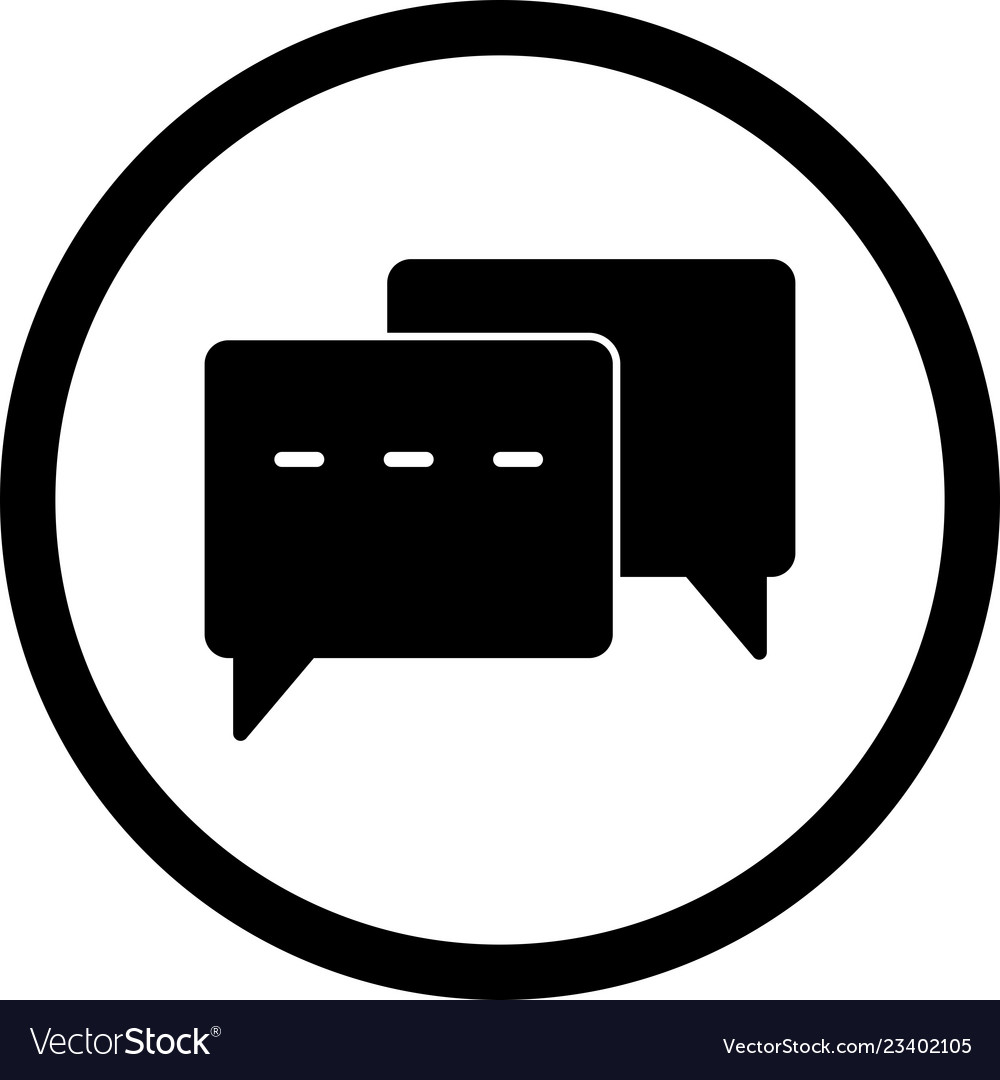 Conversation icon Royalty Free Vector Image - VectorStock