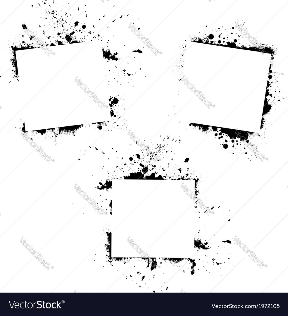 Grunge frames Royalty Free Vector Image - VectorStock