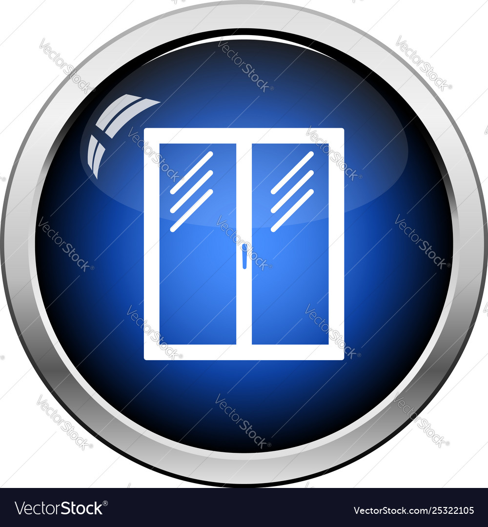 Icon closed window frame Royalty Free Vector Image