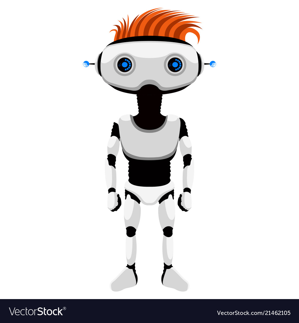 Isolated cute android icon Royalty Free Vector Image