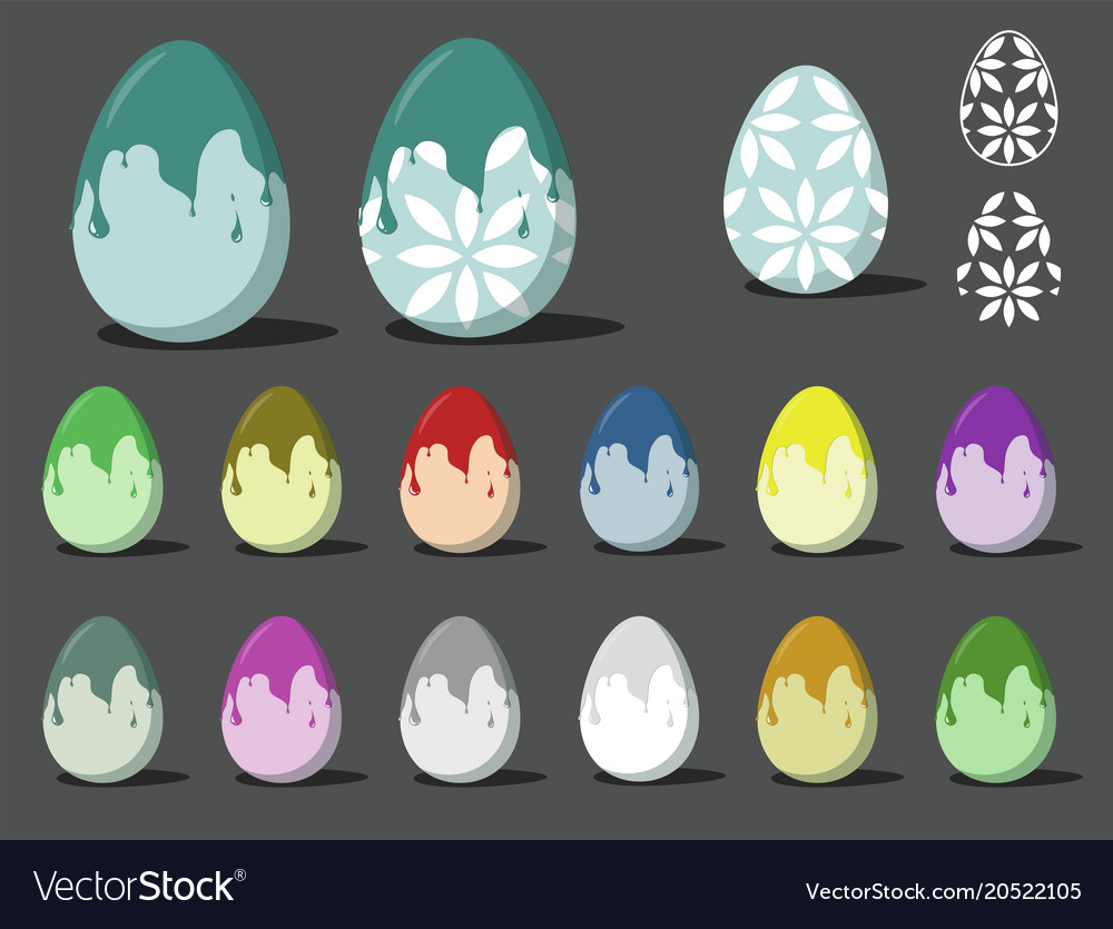 Rgb egg easter Royalty Free Vector Image - VectorStock