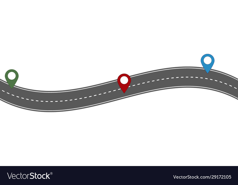 Road with pointers icon Royalty Free Vector Image