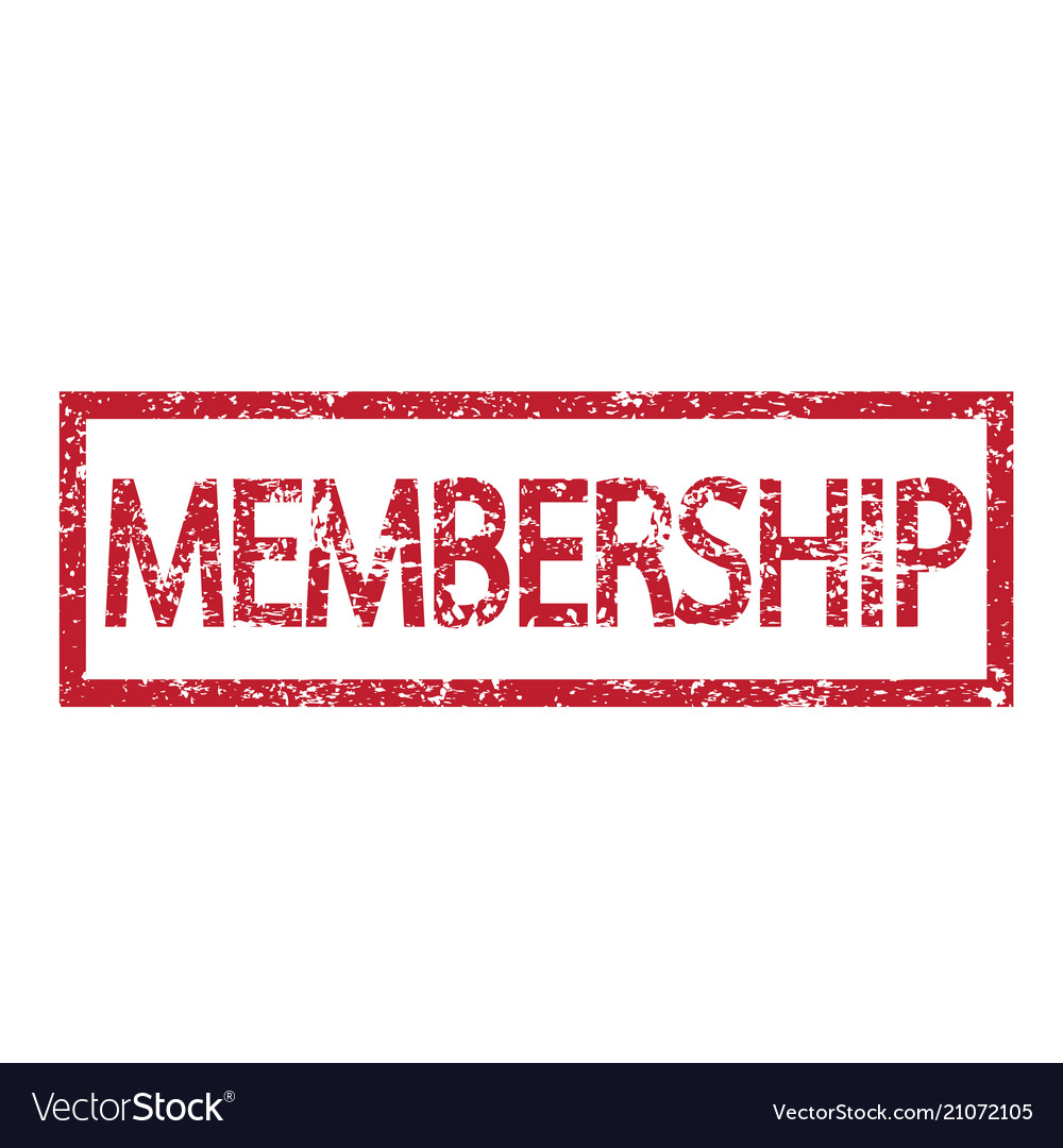 Stamp text membership Royalty Free Vector Image