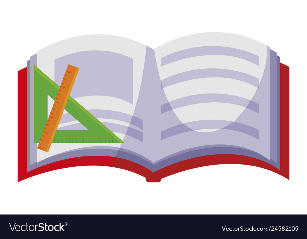 Text book with rules Royalty Free Vector Image